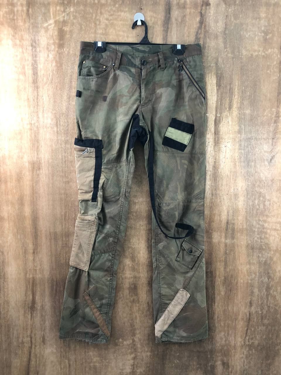 Custom Camo Rip sTop Poplin Reworked Patchwork Cargo Camo Pants | Grailed