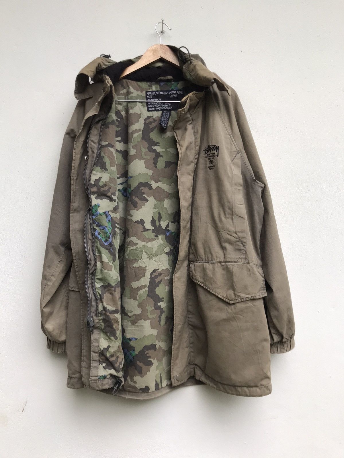 Stussy Stussy, Authentic Outer Gear Embroidery Camouflaged Parkas | Grailed