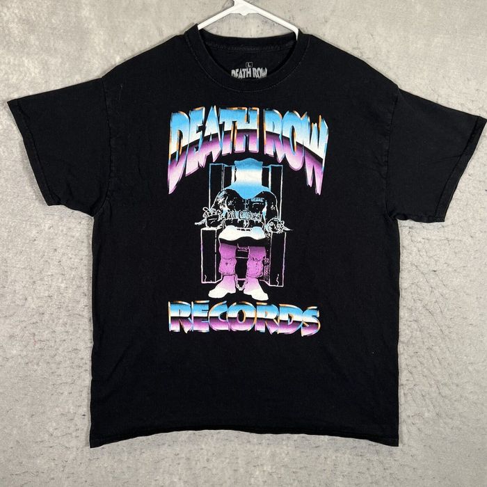 Etro A1 Death Row Records Retro T Shirt Adult Large Black Rap Tee ...