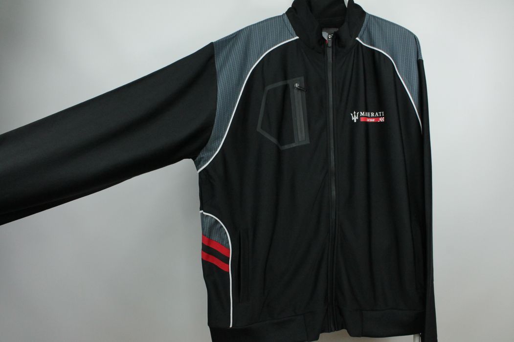 Maserati Collection Maserati Corse Urban Black Track Top Full Zip ...