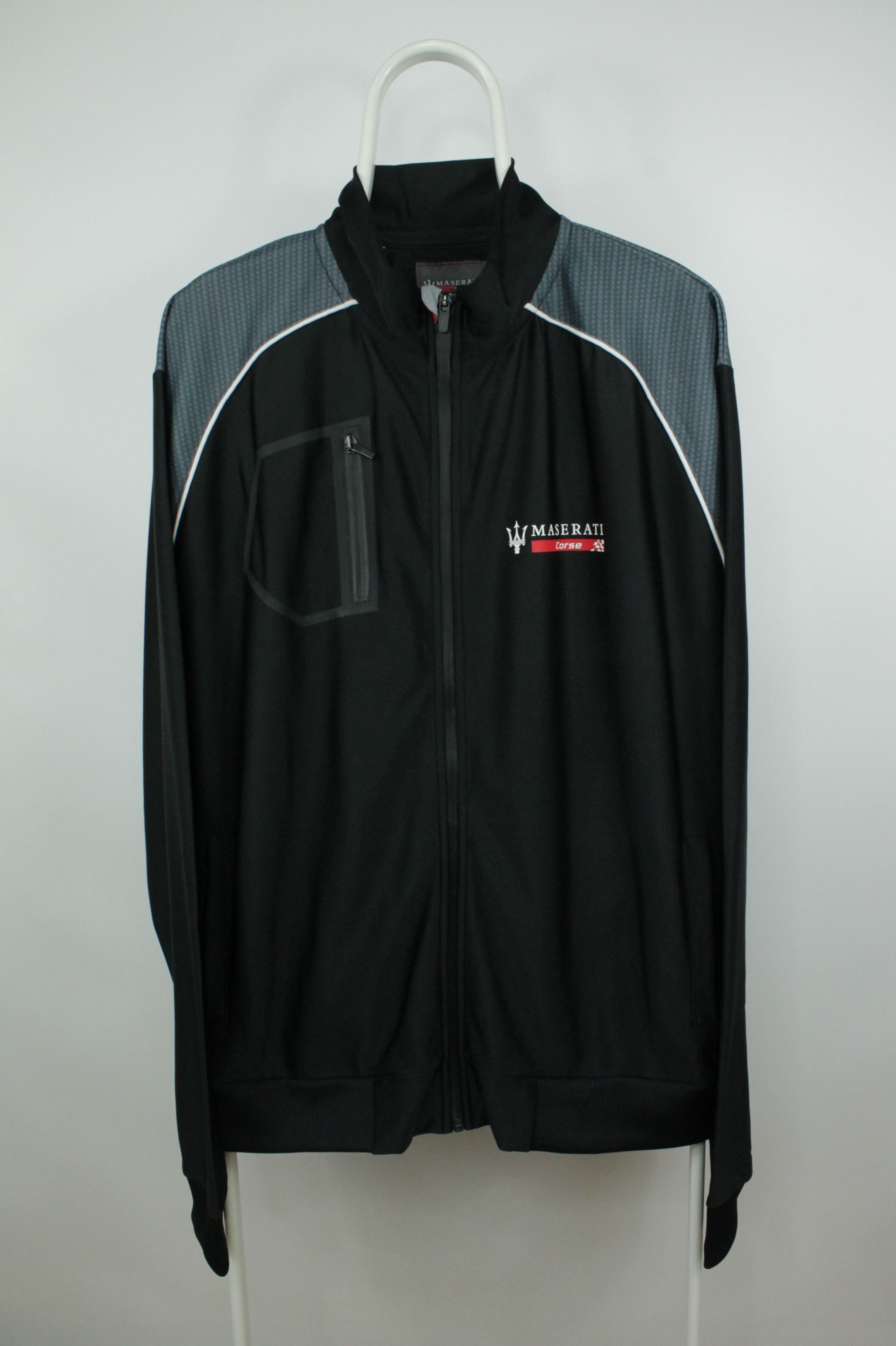 Maserati Collection Maserati Corse Urban Black Track Top Full Zip ...