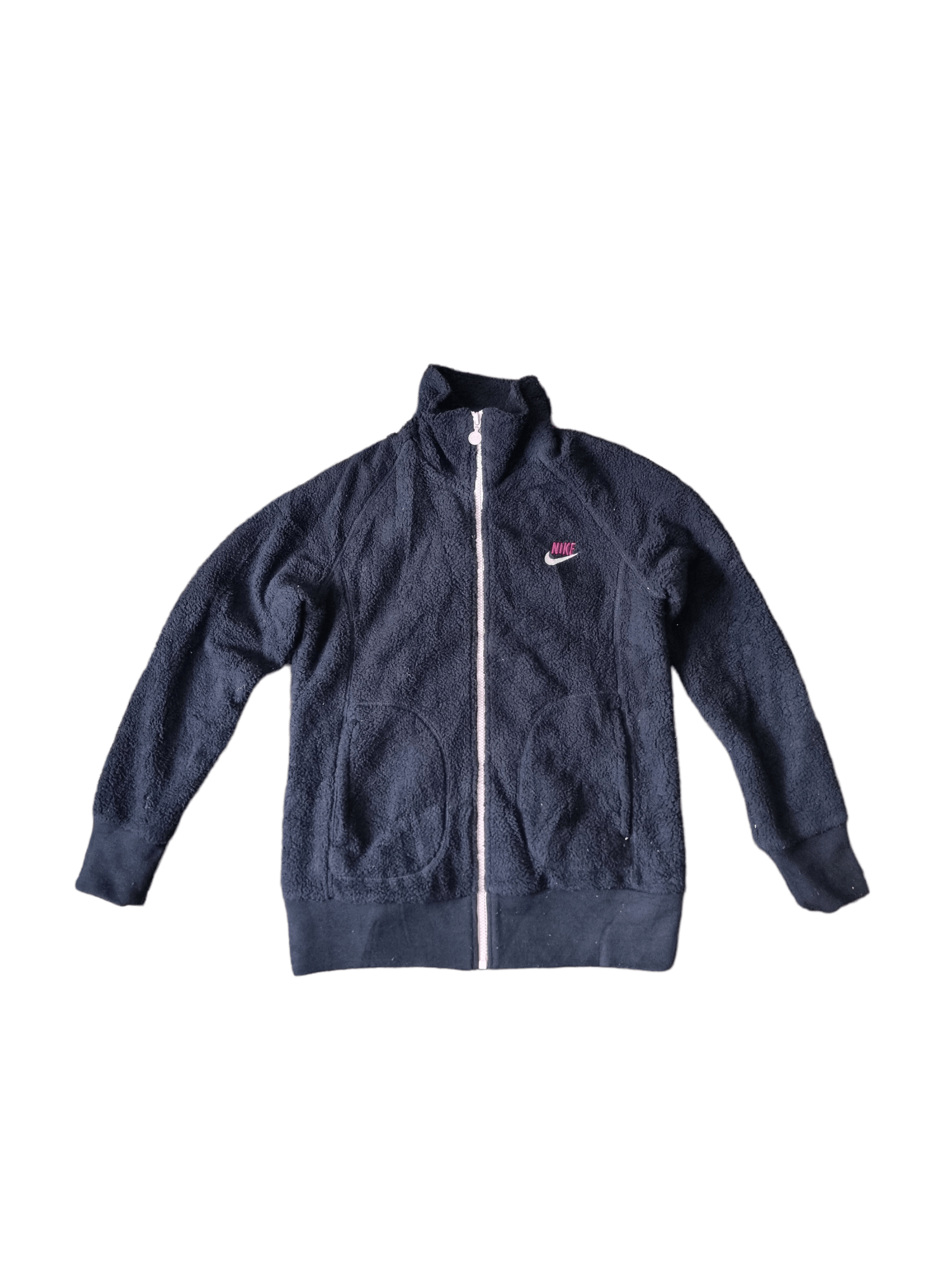 Nike Black Pink Nike Terry Cloth Zipper Jacket | Grailed