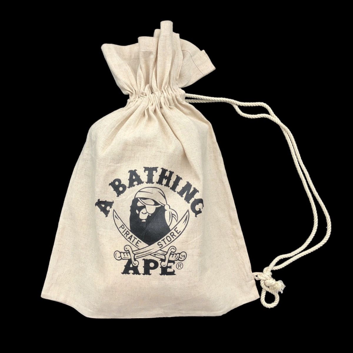 Bape A Bathing Ape Pirate Store Drawstring Parachute Bag | Grailed