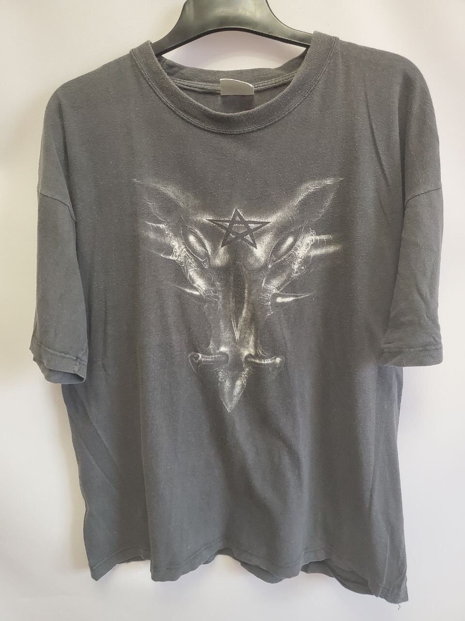Band Tees × Vintage Vintage Demon Pentagram Lucifer Goth 666 Satanic ...