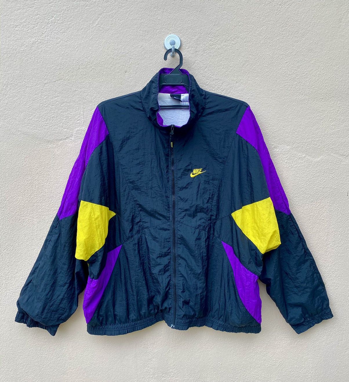 Nike VINTAGE NIKE COLOUR BLOCK RARE COLOUR JACKET | Grailed