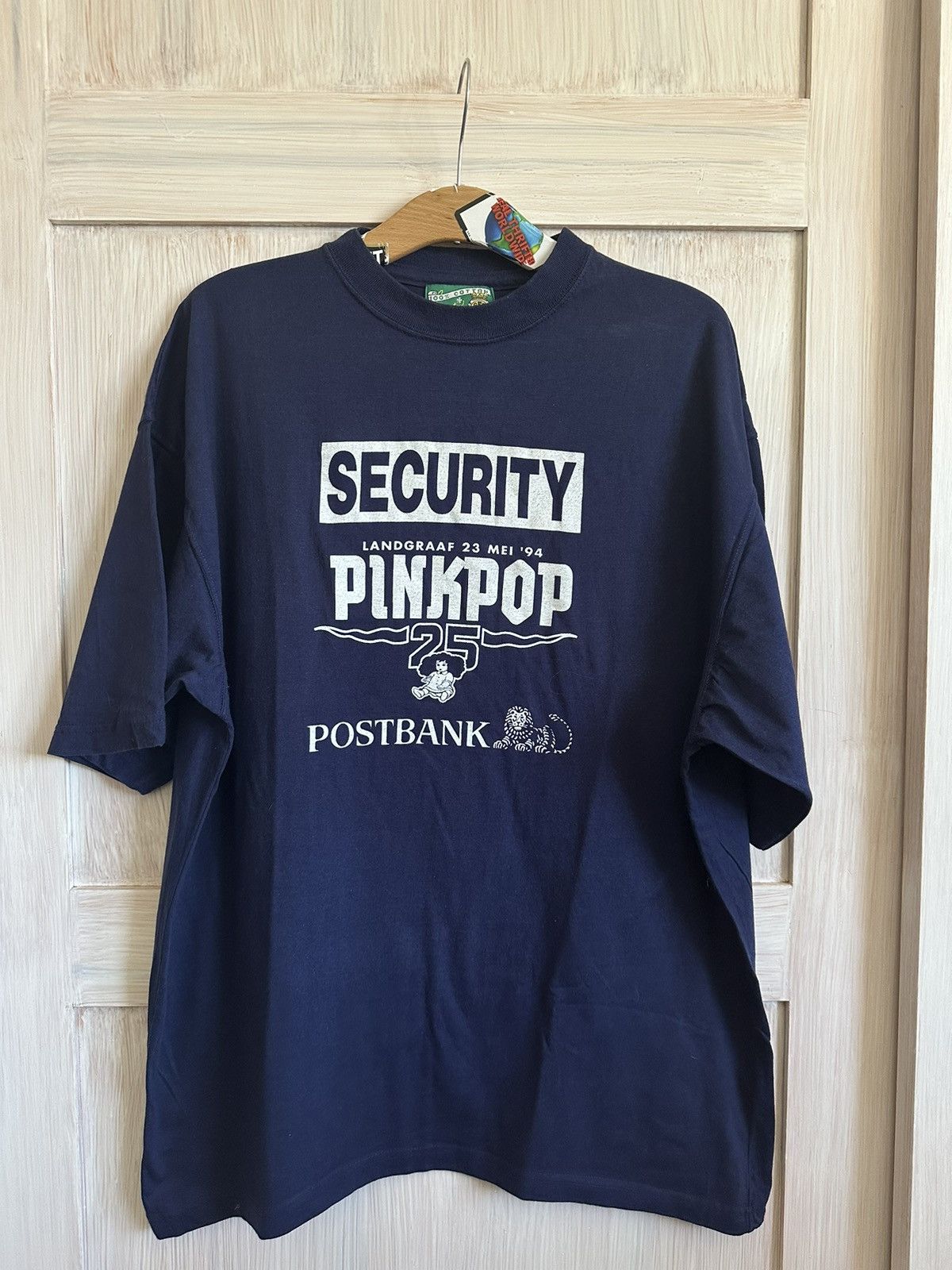 Band Tees × Vintage Pinkpop festival 1994 security tee XXL | Grailed