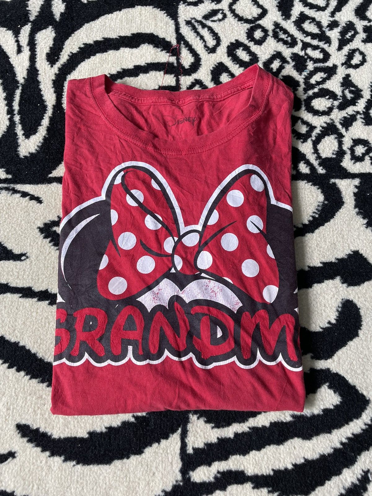 Mickey Mouse Disney Mickey Mouse Grandma Red T-shirt | Grailed