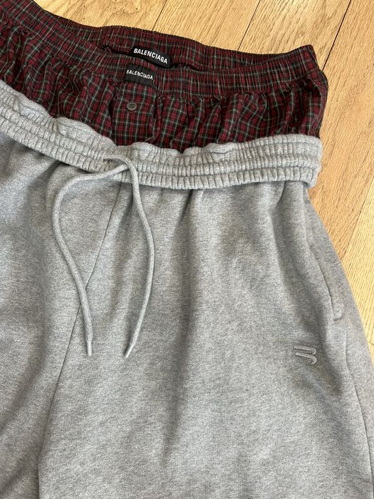Balenciaga Balenciaga Double Waist Boxer Sweatpants | Grailed