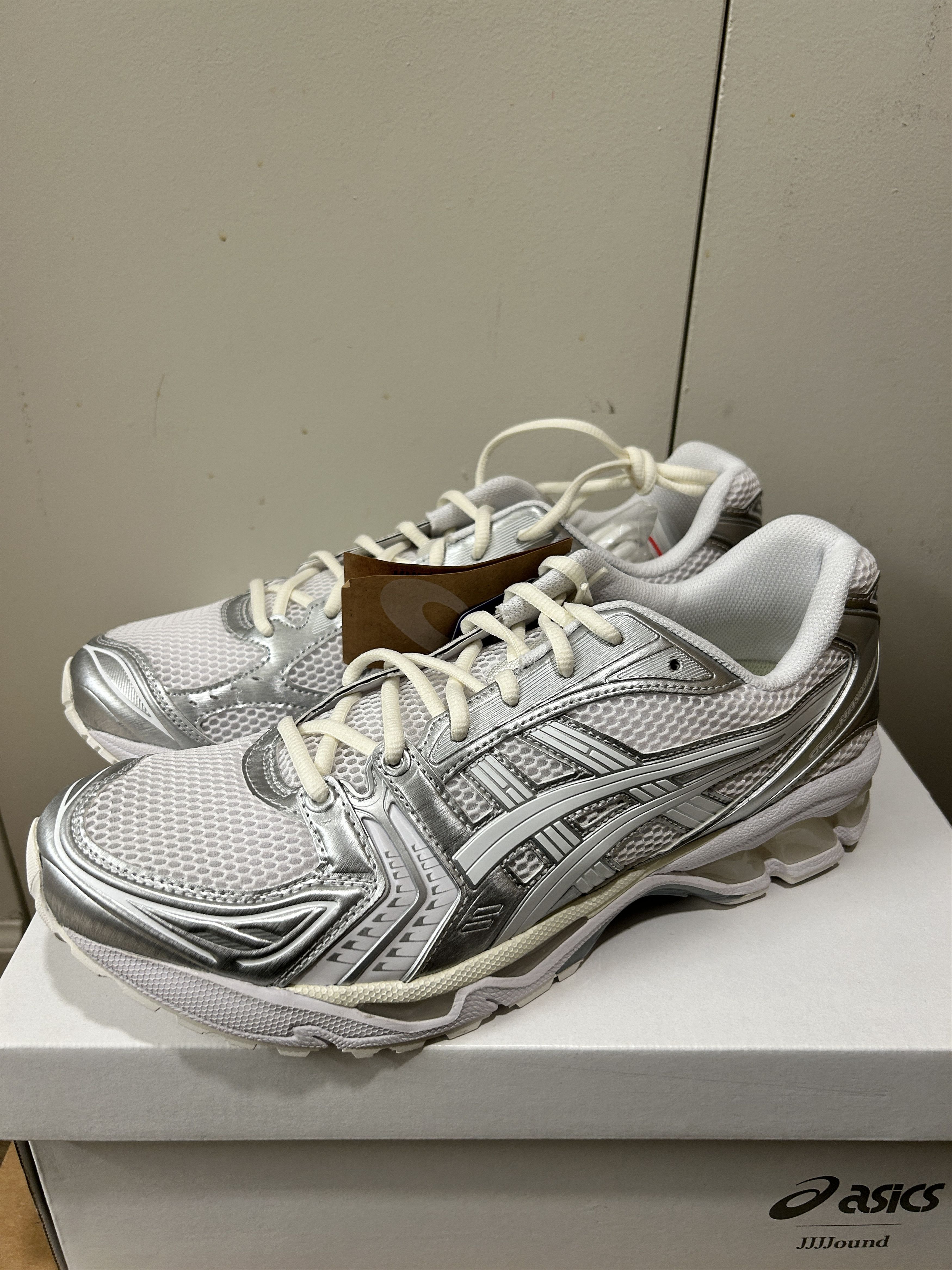Asics ASICS GEL-Kayano 14 Metallic Silver White | Grailed