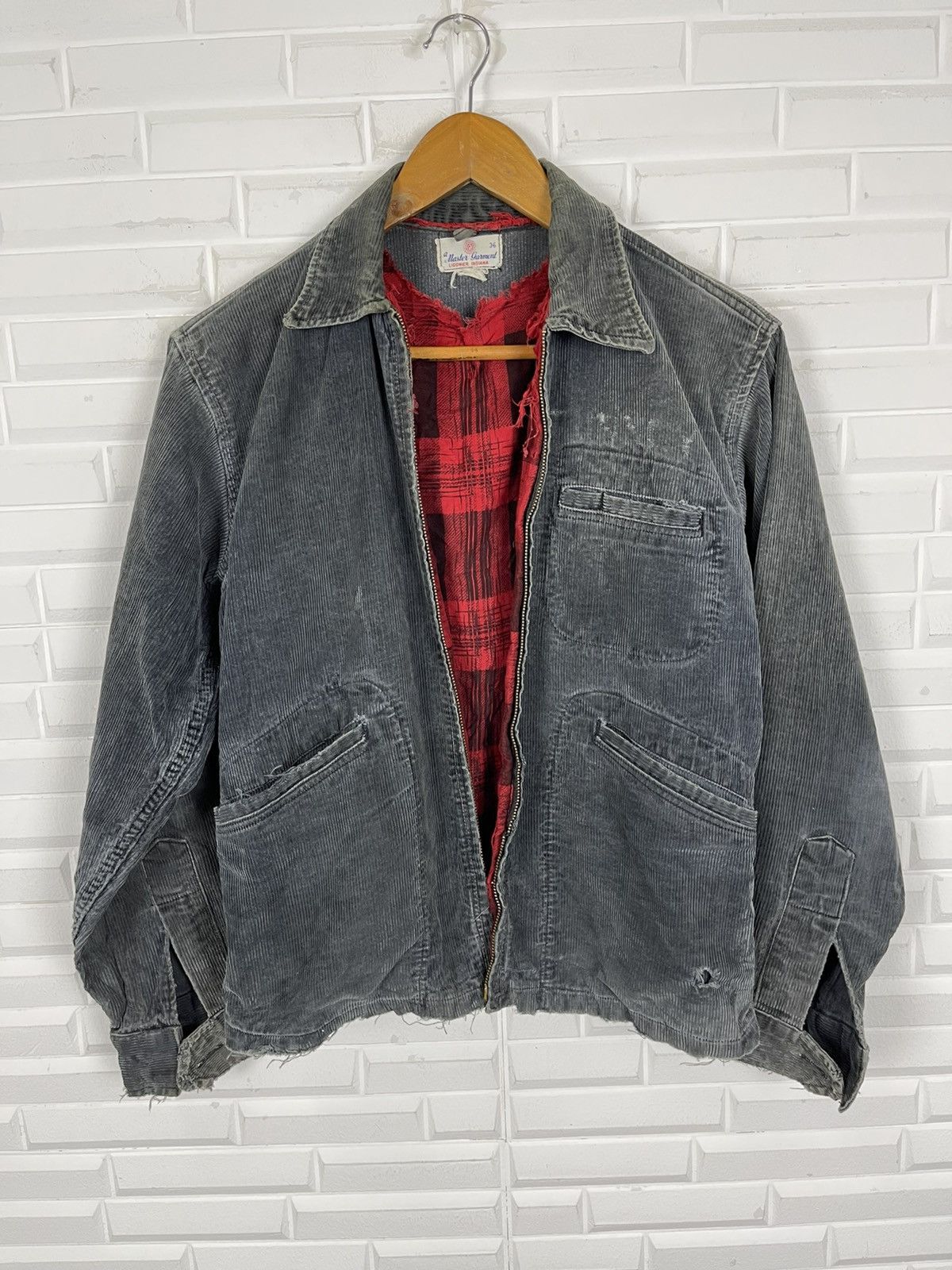 Vintage True Vtg 1950” MASTER GARMENTS Corduroy Worker Conmatic Zip ...