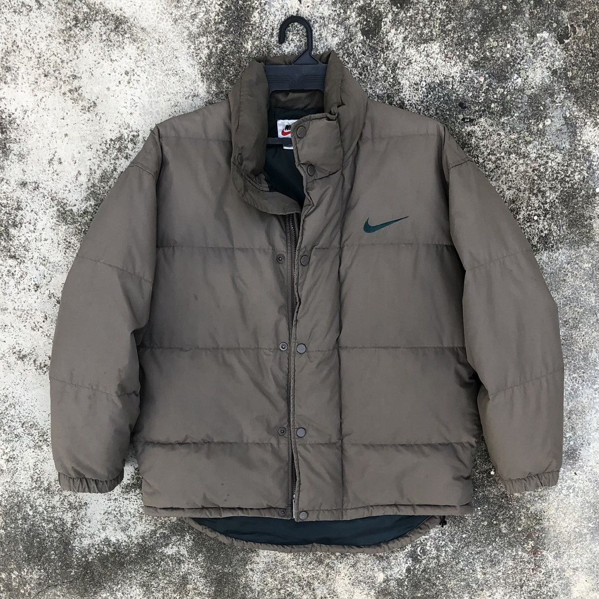 Nike × Streetwear × Vintage Vintage 90s Nike Down Feather Puffer Jacket ...