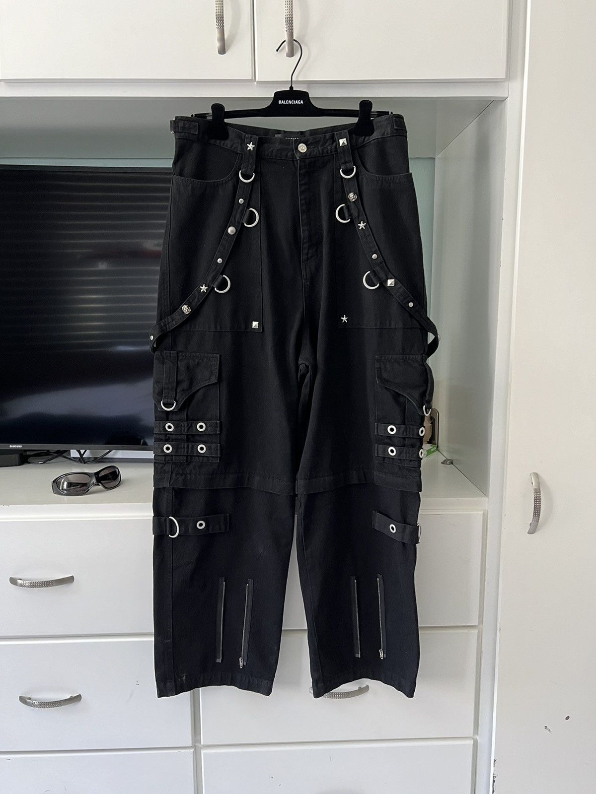 Balenciaga BALENCIAGA BLACK RAVERS | Grailed