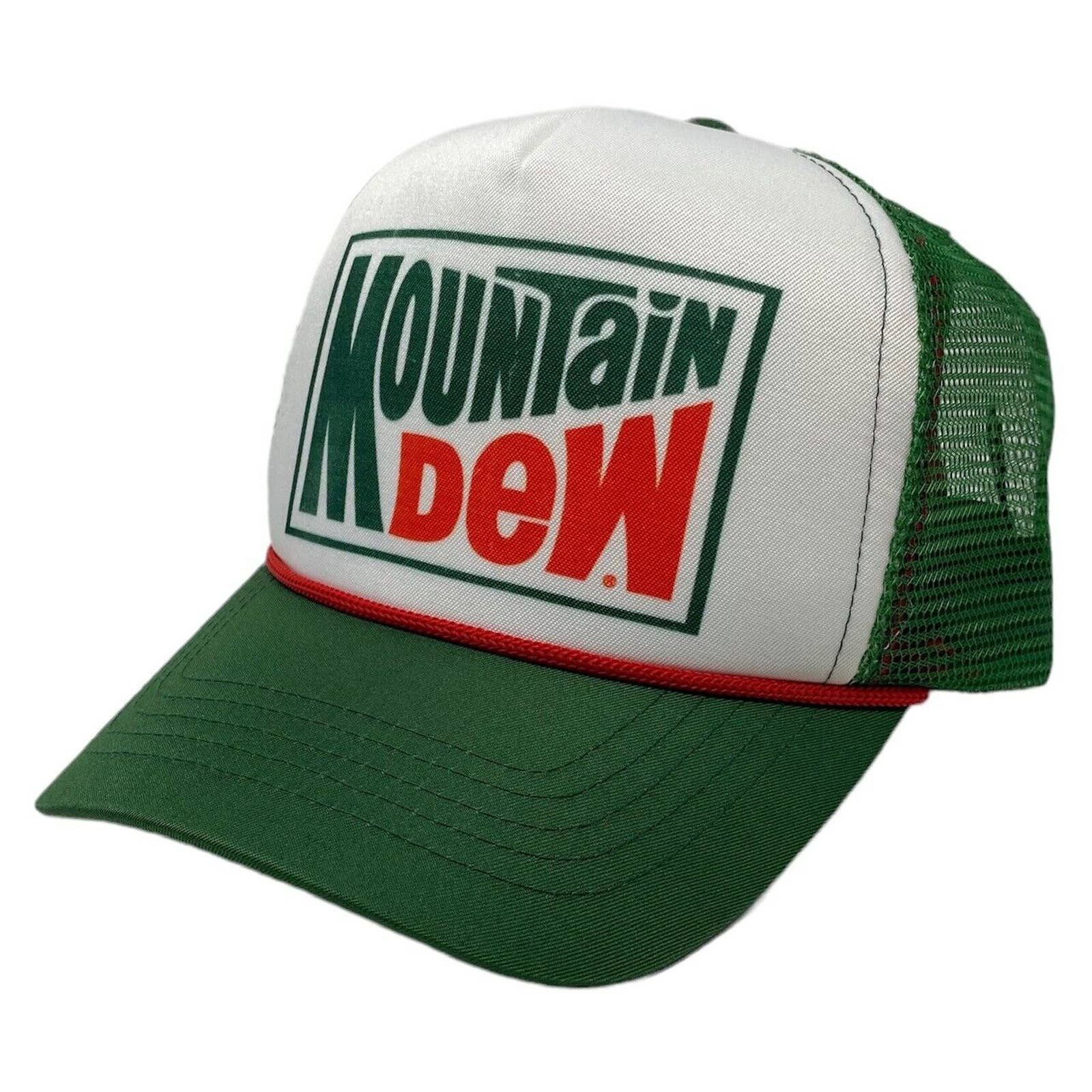 Mountain Dew Mountain Dew Soda Classic Logo Foam Trucker Hat Cap | Grailed