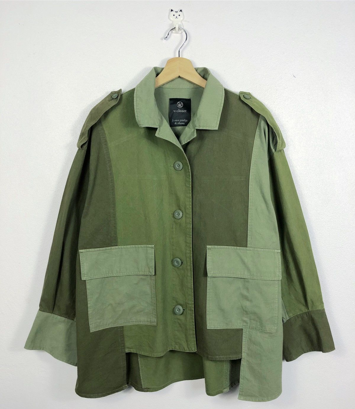 Military Rare W Closet Hybrid Military Button Jacket Parkas | Grailed