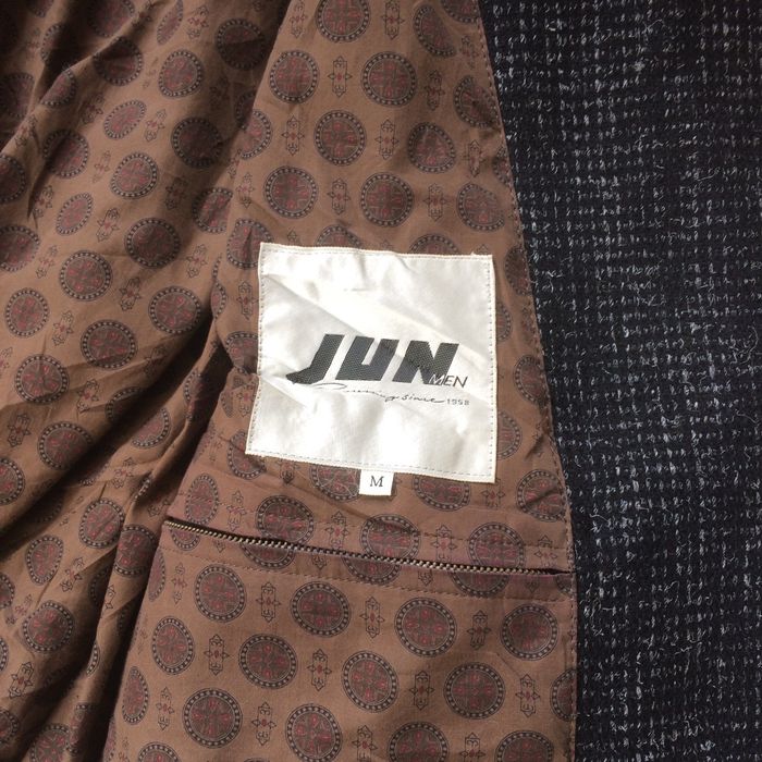 Designer Vtg Japan JUN MEN Double Breasted Wool Bomber Style Jacket | Grailed