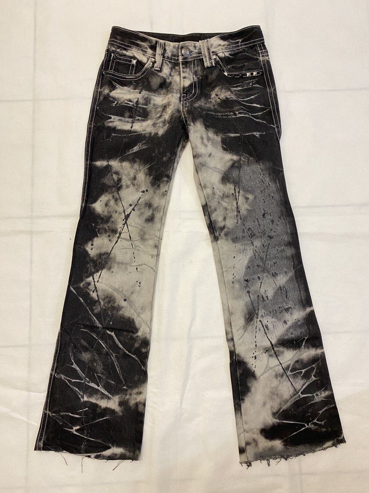 Japanese Brand × Tornado Mart Transform A Deviation Flared denim splash ...