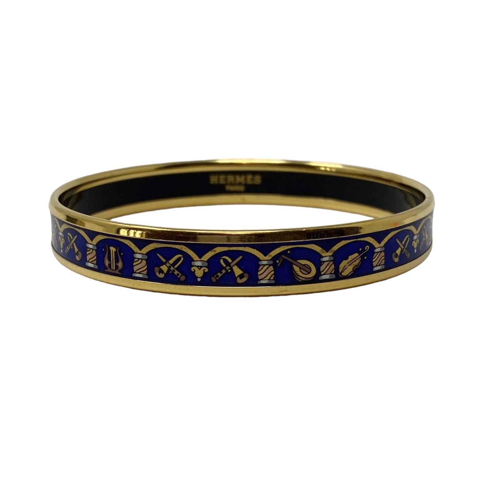 Hermes Hermes Musical Instruments Enamel Bangle Bracelet | Grailed