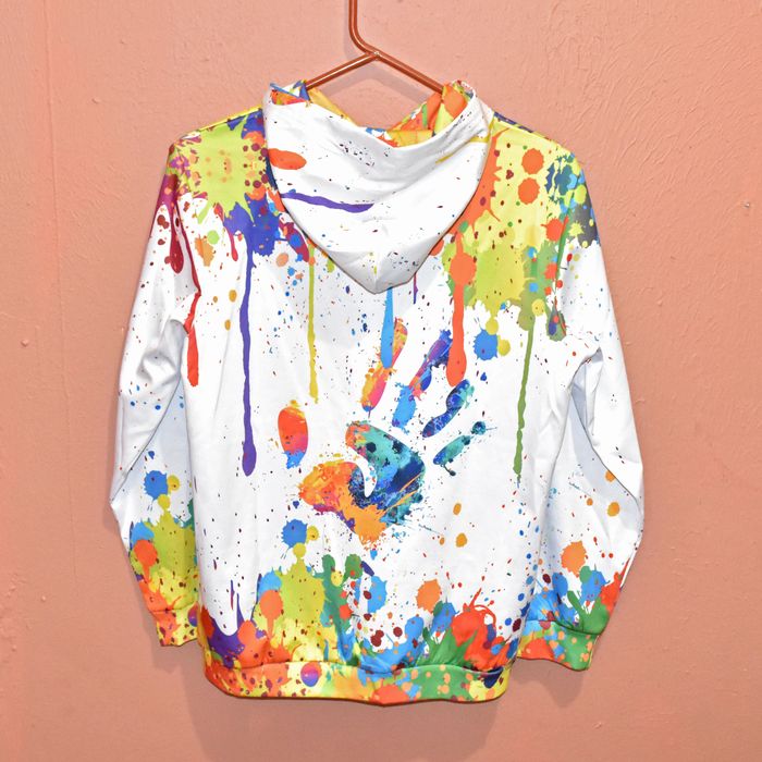 Art Paint Splatter Design Hoodie | Grailed