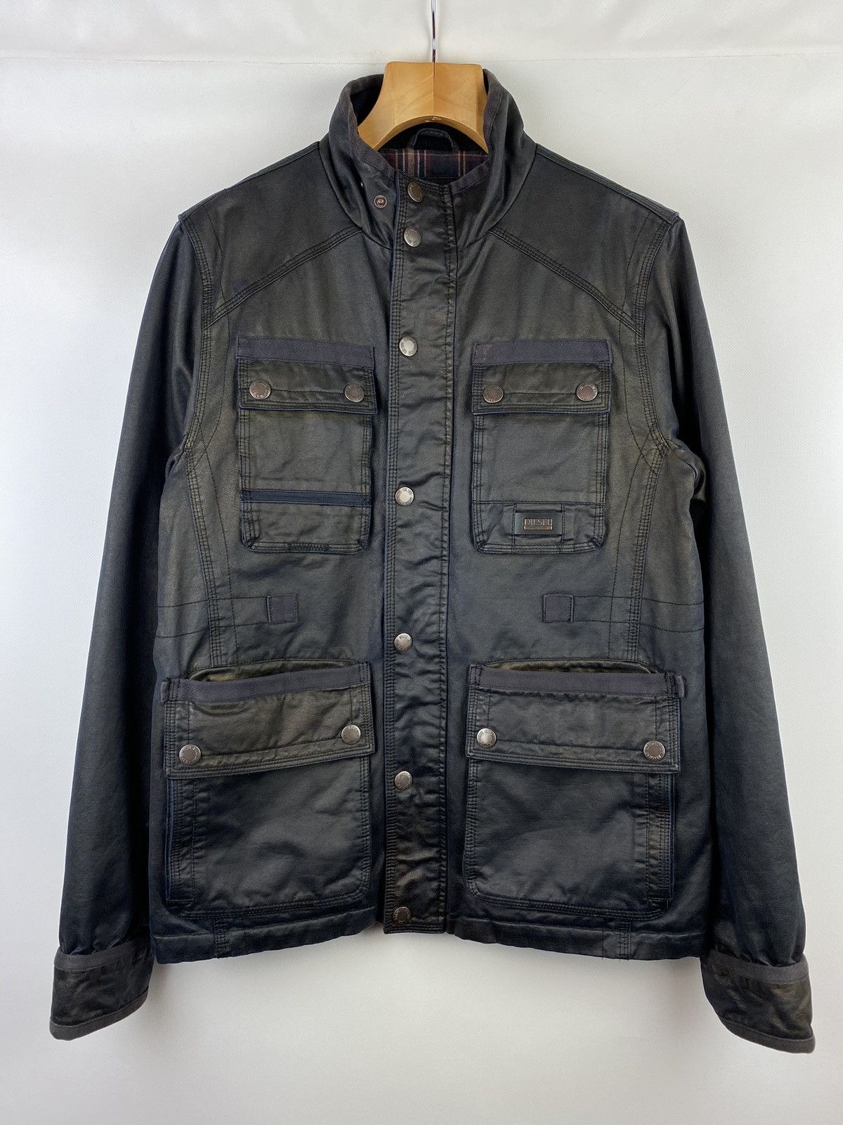 Diesel Diesel Hand Made Ring spun men’s multi pocket jacket size L ...