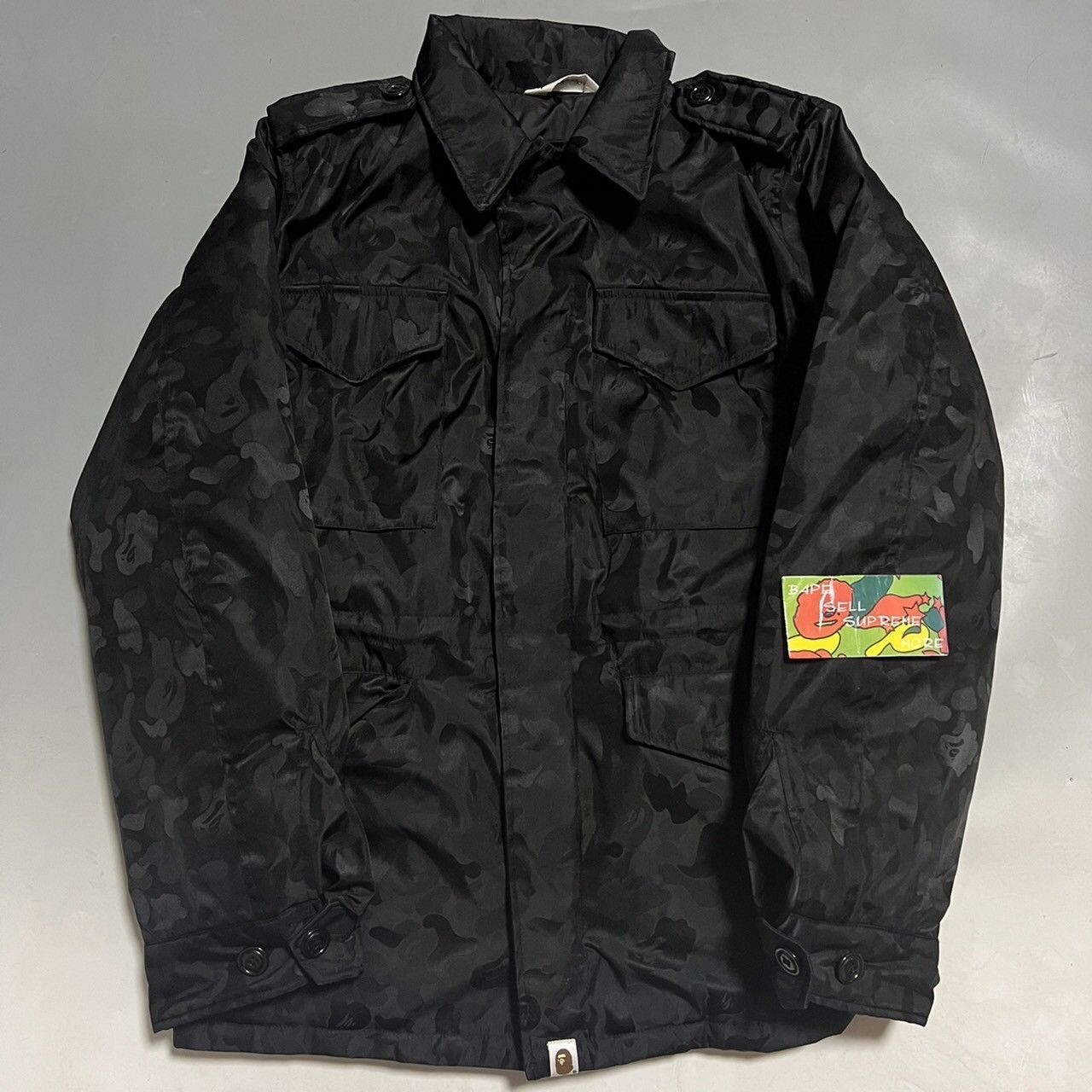 Bape BAPE Puffer jacket black camo | Grailed