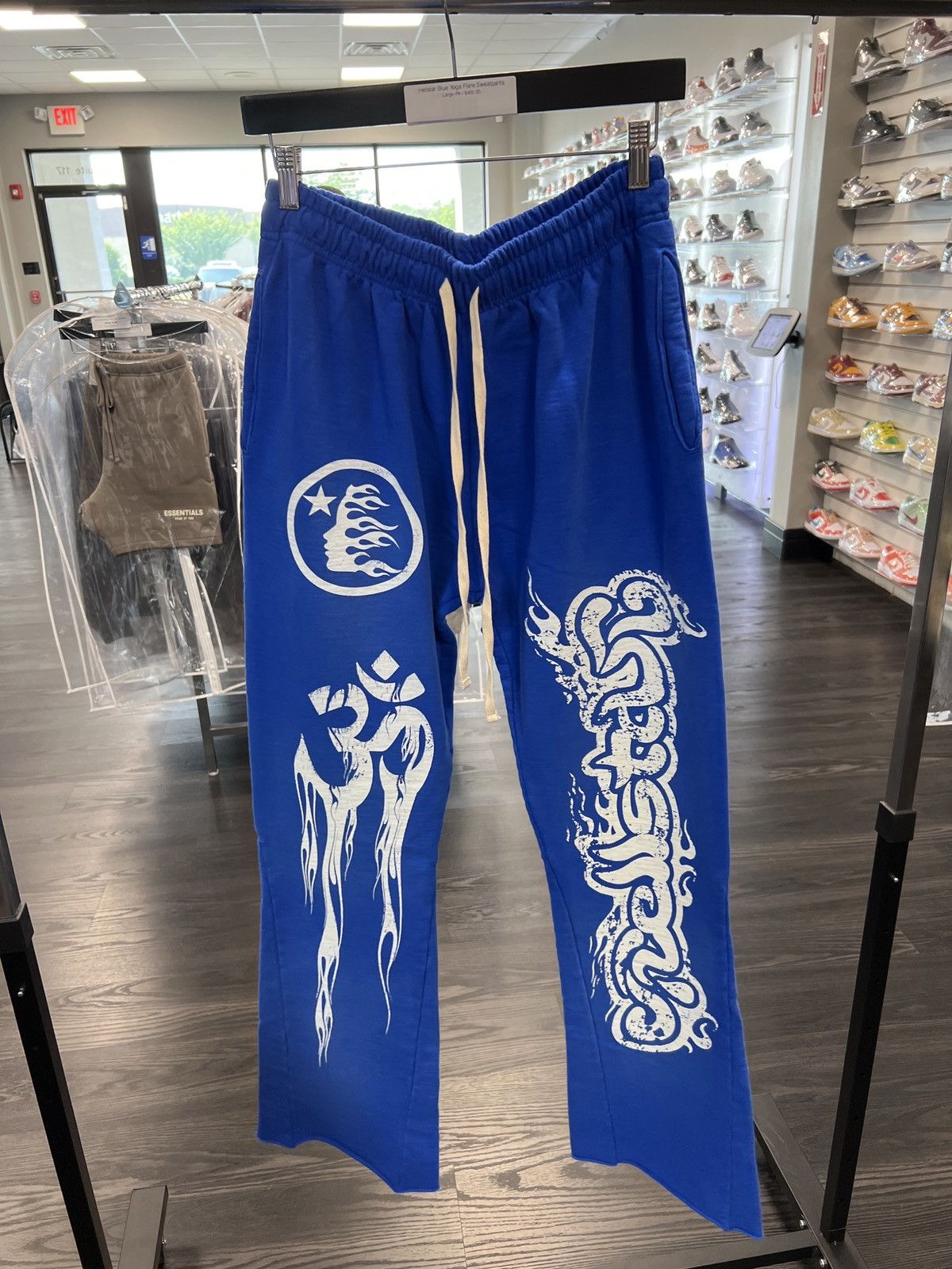 HELLSTAR Hellstar Blue Yoga Flare Sweatpants | Grailed