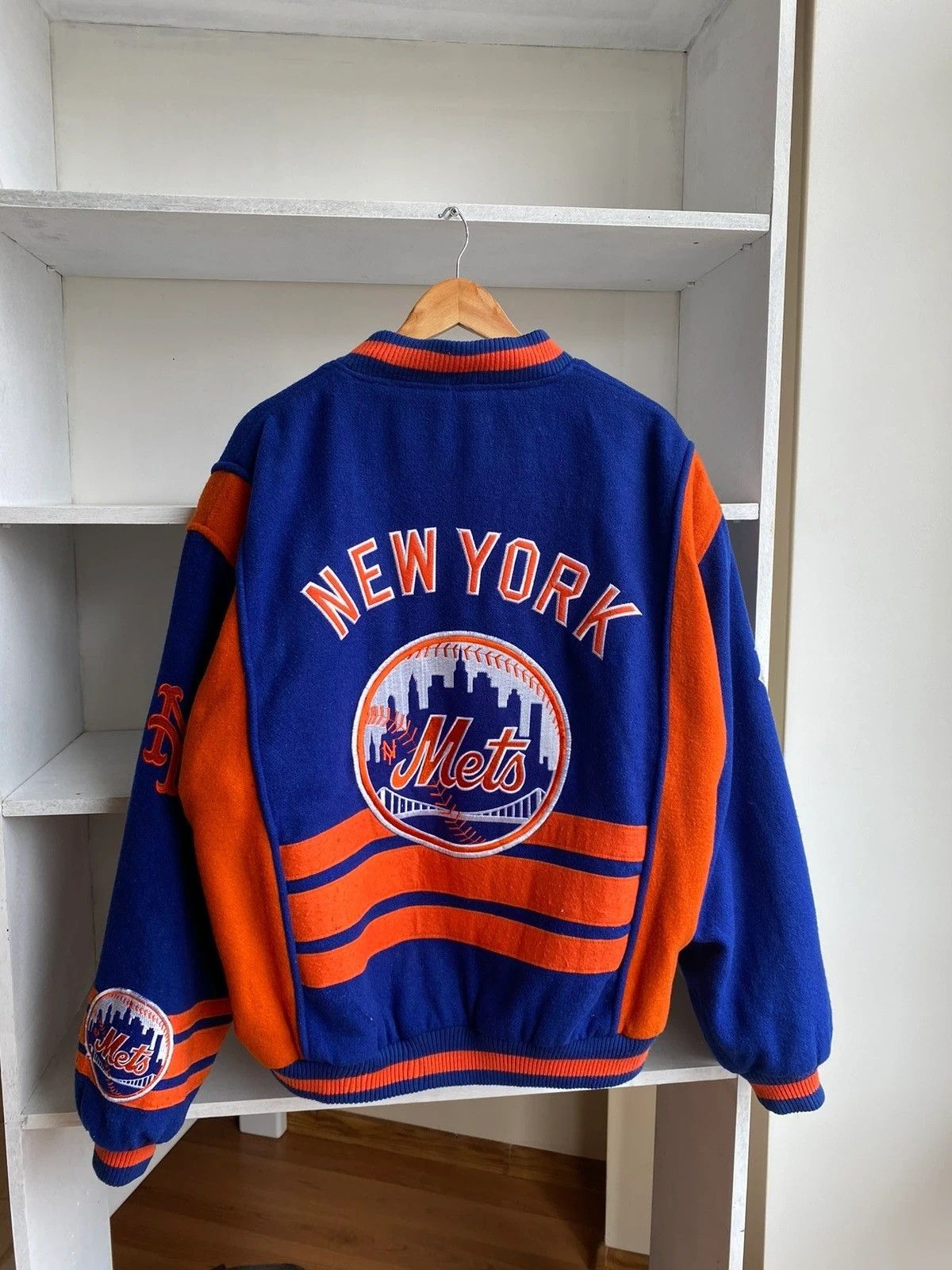 MLB × Varsity Jacket × Vintage Vintage MLB New York Mets Varsity Bomber ...