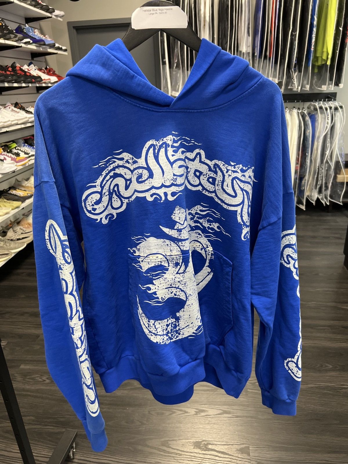 HELLSTAR Hellstar Blue Yoga Hoodie | Grailed