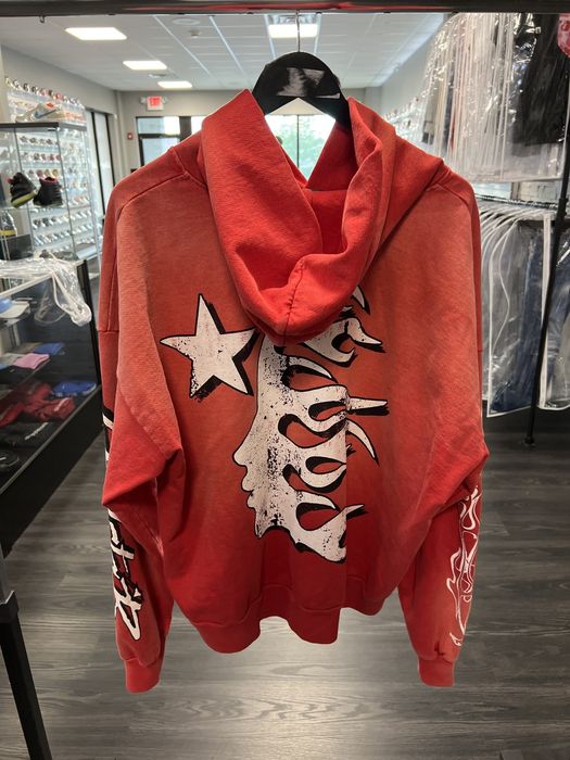 HELLSTAR Hellstar Studios Records Red Hoodie | Grailed
