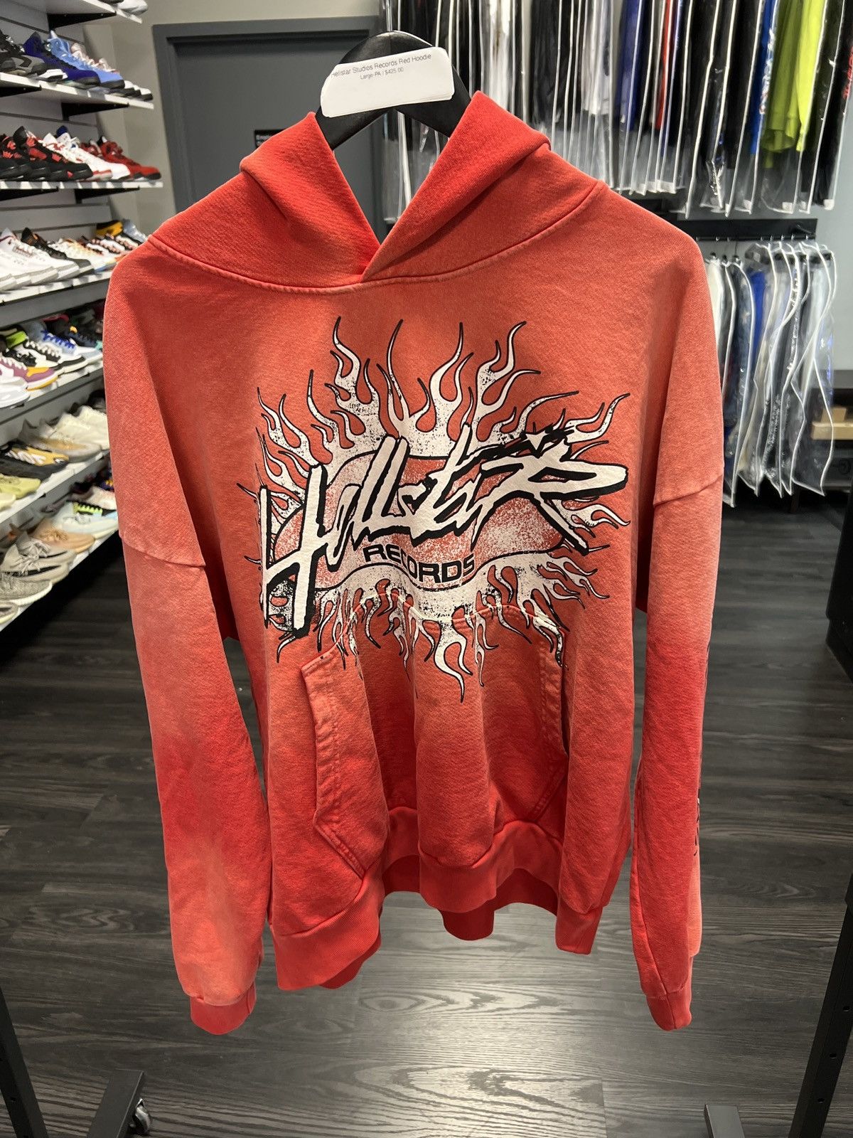 HELLSTAR Hellstar Studios Records Red Hoodie | Grailed