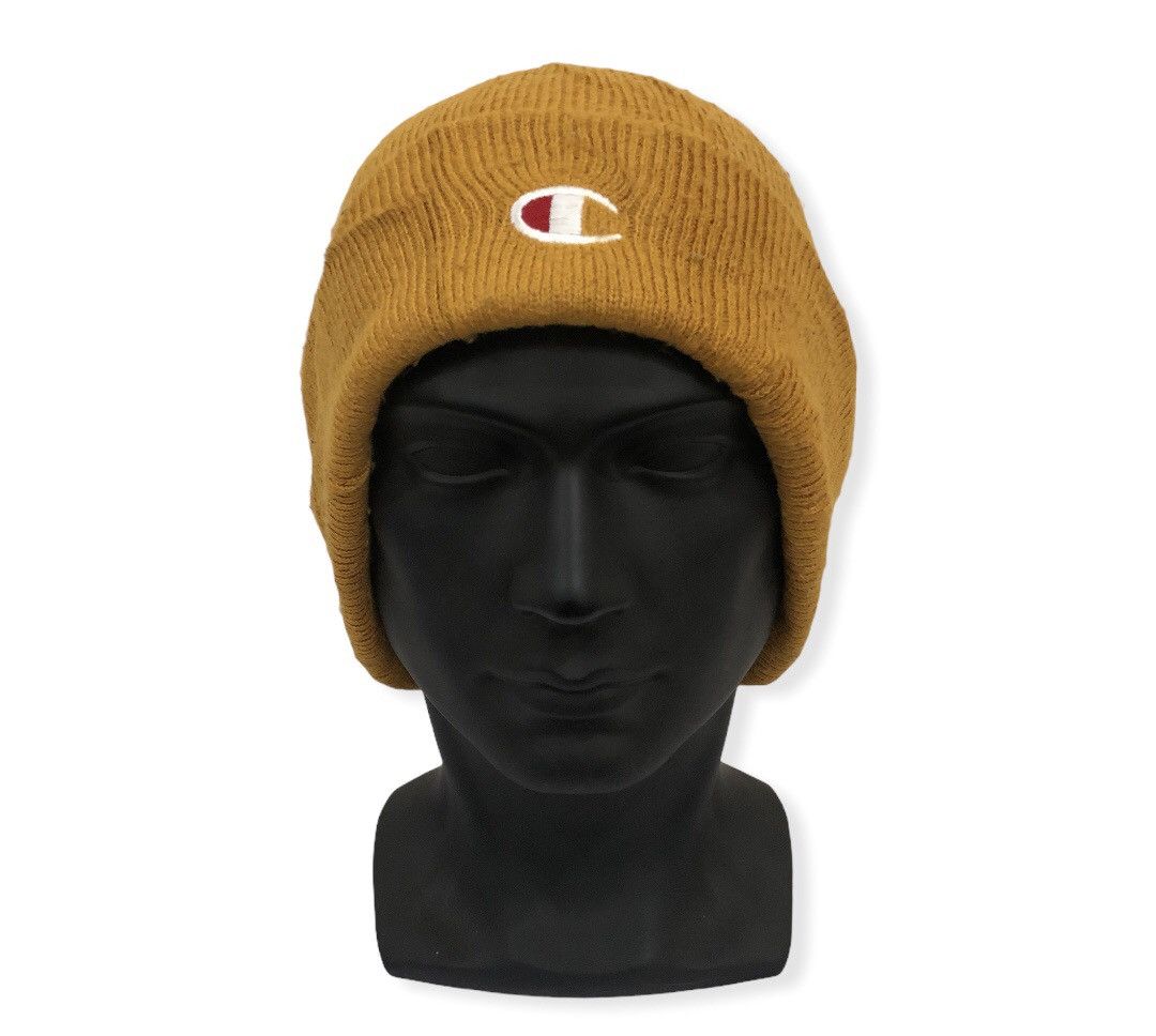 Vintage Vintage Champion Small Logo Beanie Hat | Grailed