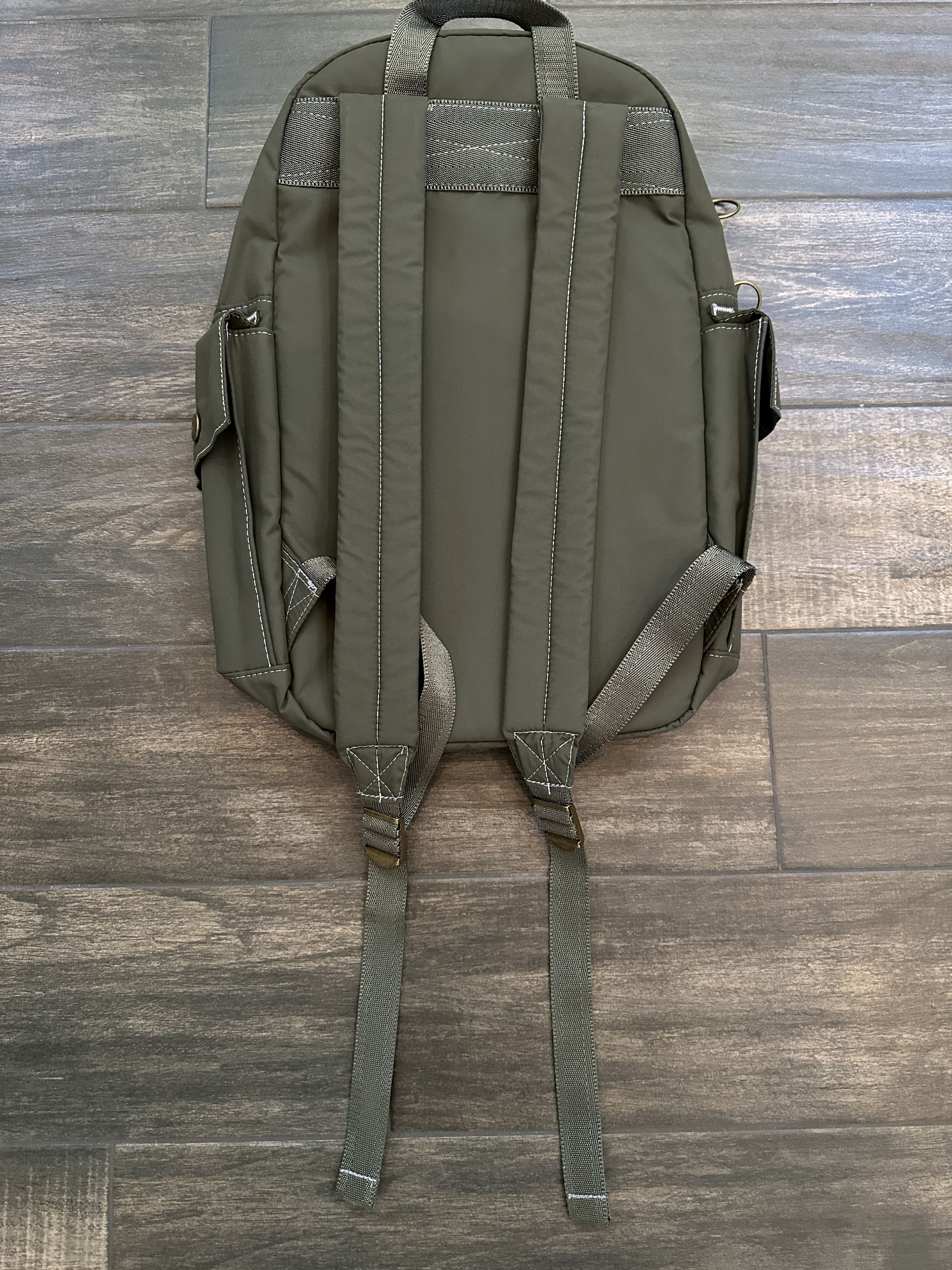 And Wander × Barbour and wander x Barbour Backpack Olive Army Green | Grailed