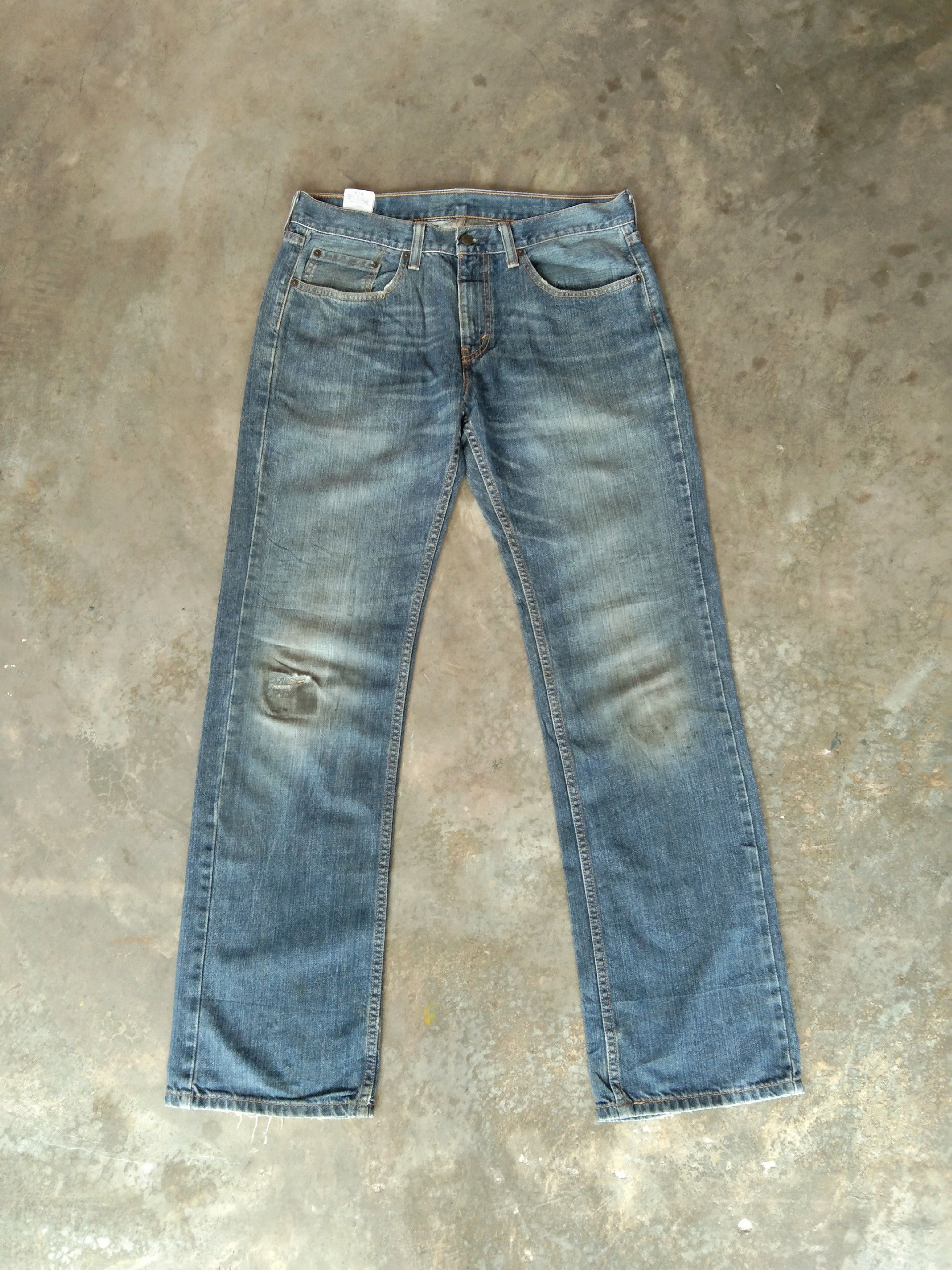 Jean × Levi's × Vintage Vintage Levis Jeans 559 Straight Leg Distressed Denim 34x34 | Grailed