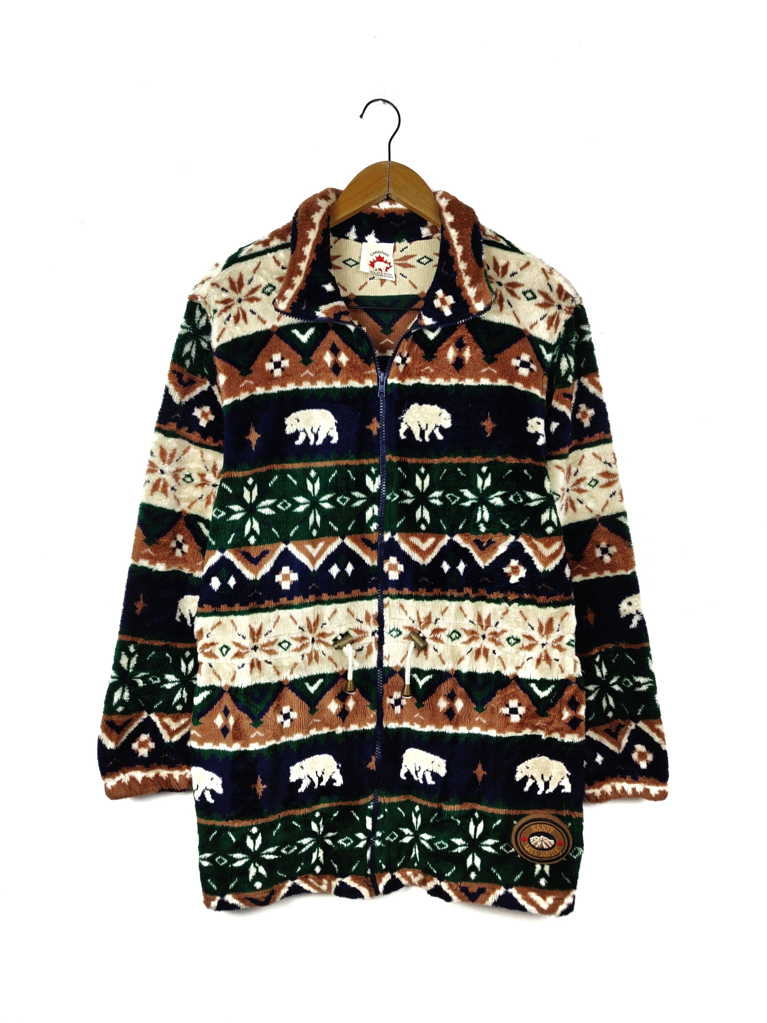 Canadian Sweater × Made In Canada × Navajo Vintage Canadian Polar Bear ...
