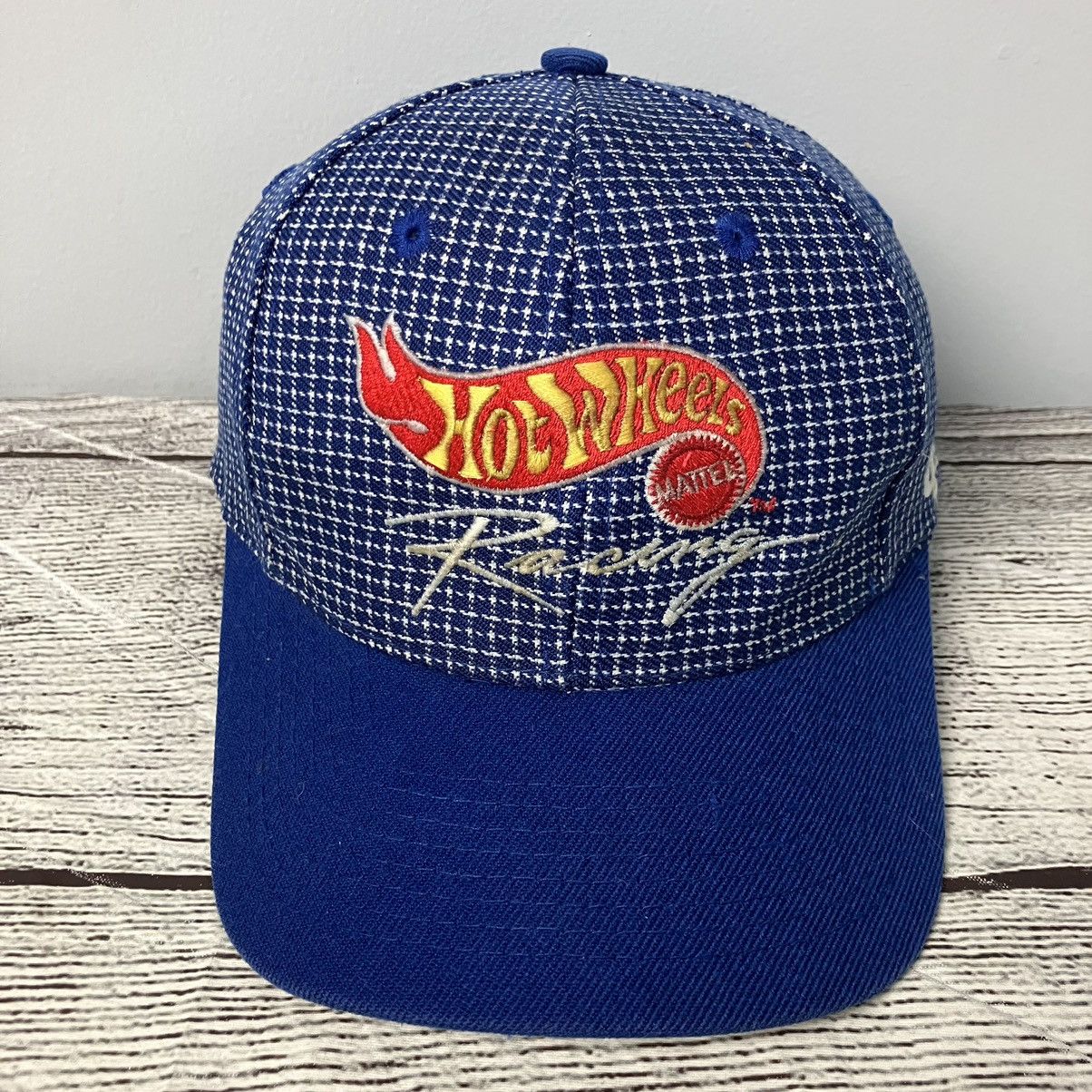 Vintage Vintage 1990s Hot Wheels Racing Logo Athletic Adjustable Hat ...