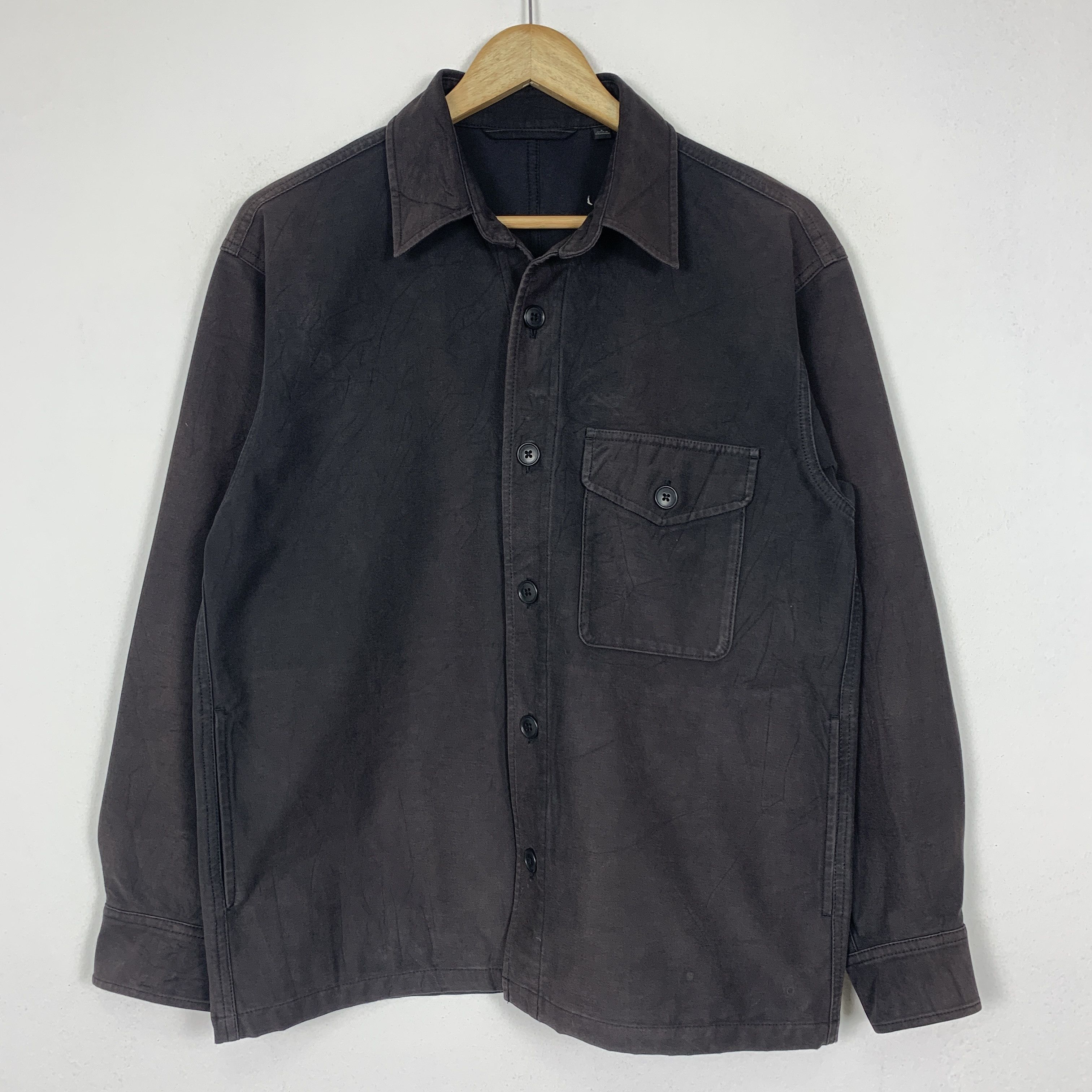Uniqlo × Vintage Vintage Uniqlo Faded Button Up Jacket | Grailed