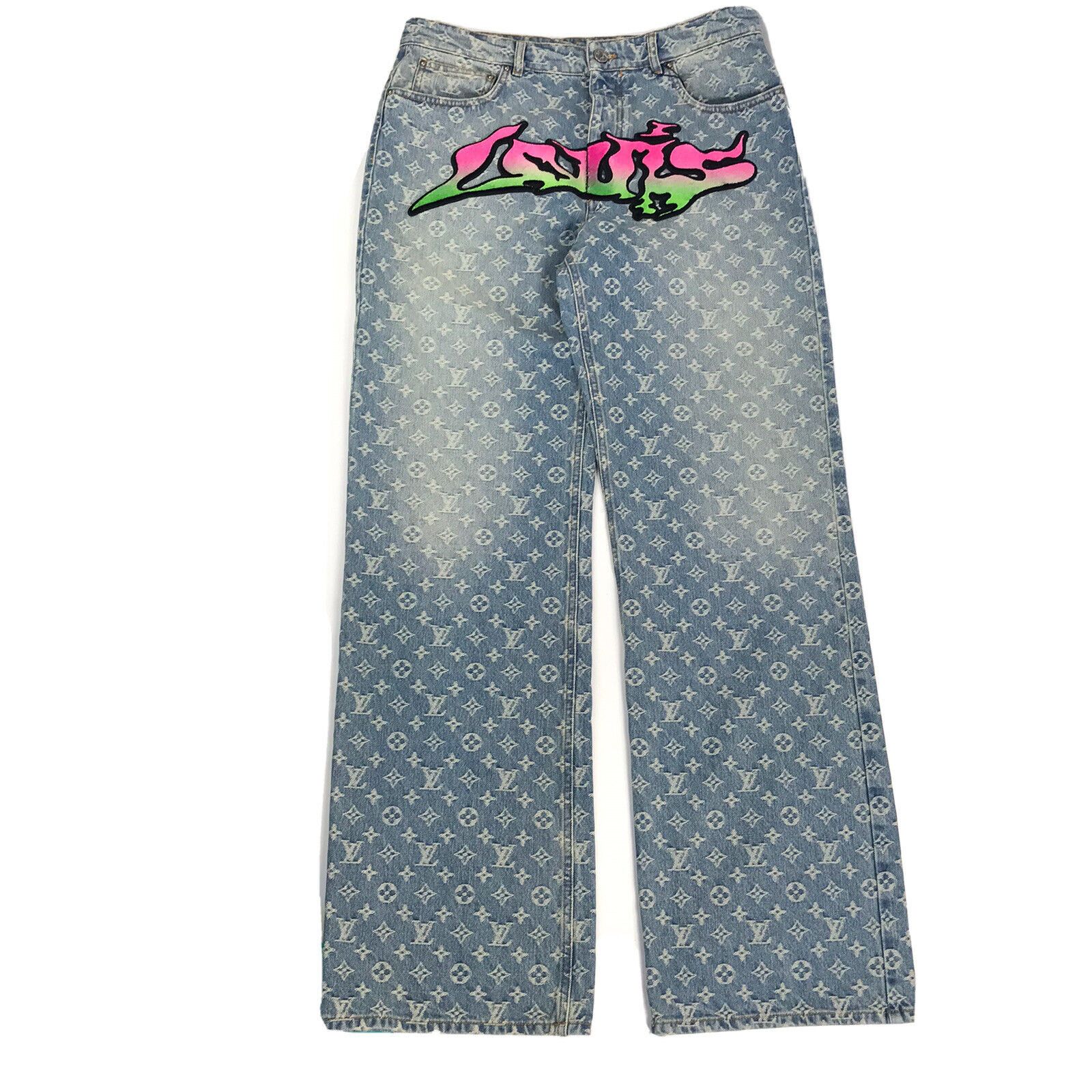 Louis Vuitton LOUIS VUITTON BAGGY TUFFETAGE DENIM INDIGO JEANS SIZE ...