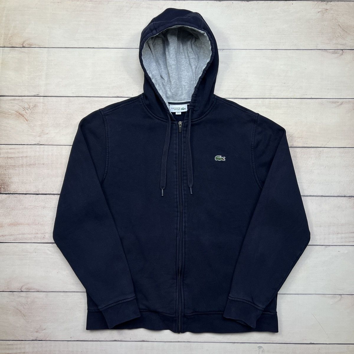 Lacoste Lacoste Zip Up Hoodie Navy | Grailed