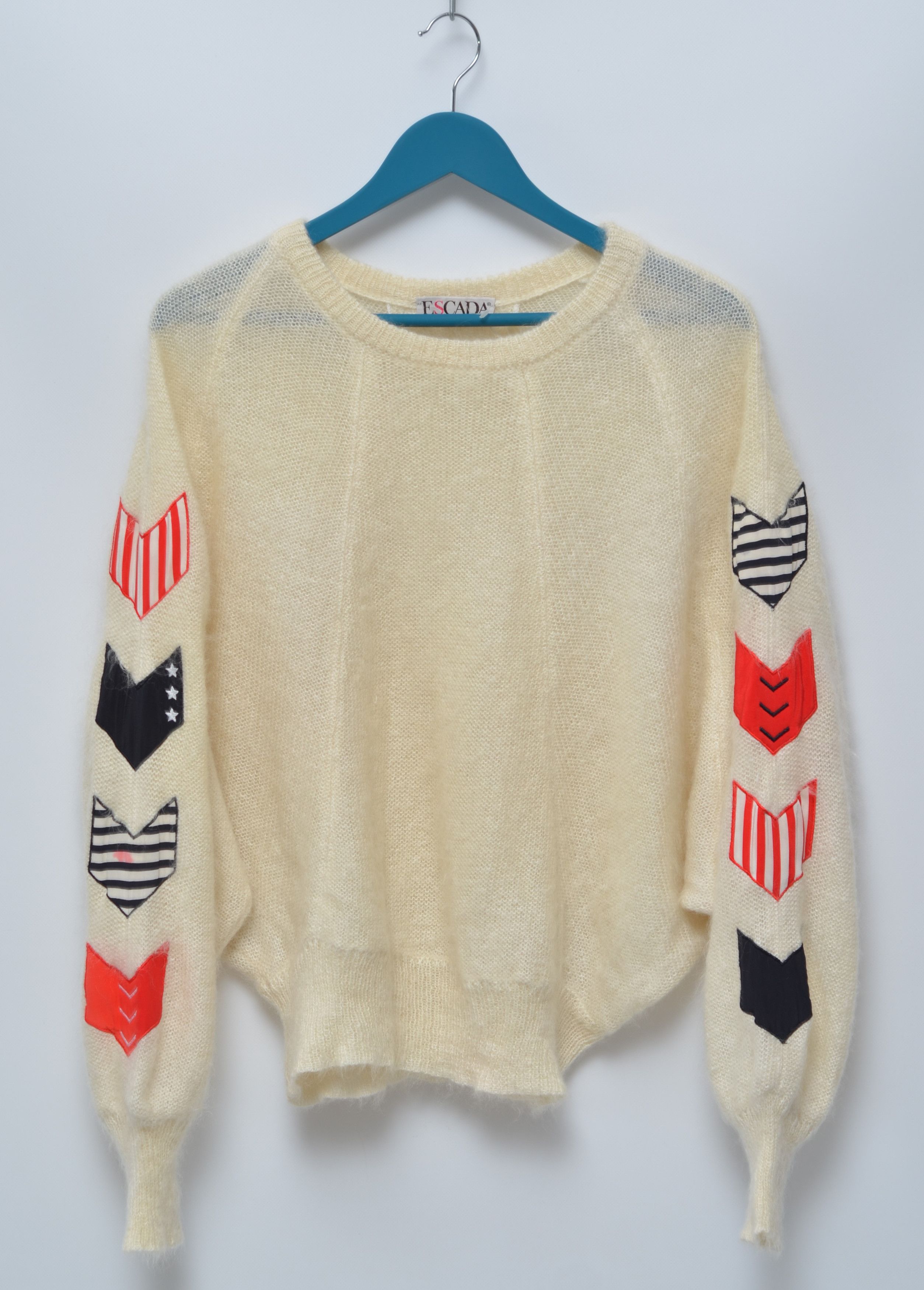 Escada × Luxury × Vintage ESCADA Rare Vintage Mohair Sweater Made in ...