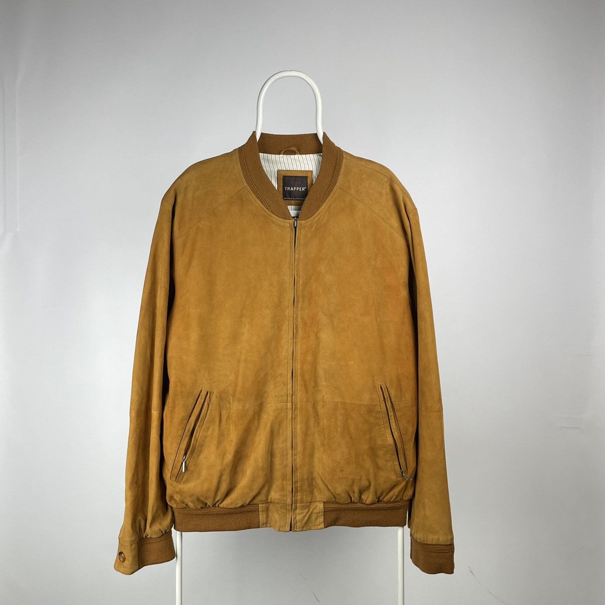 Leather Jacket Trapper leather jacket band tee size Large | Grailed