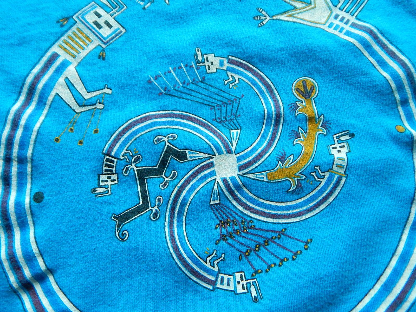 Vintage whirling rainbows navajo sandpainting native american art | Grailed