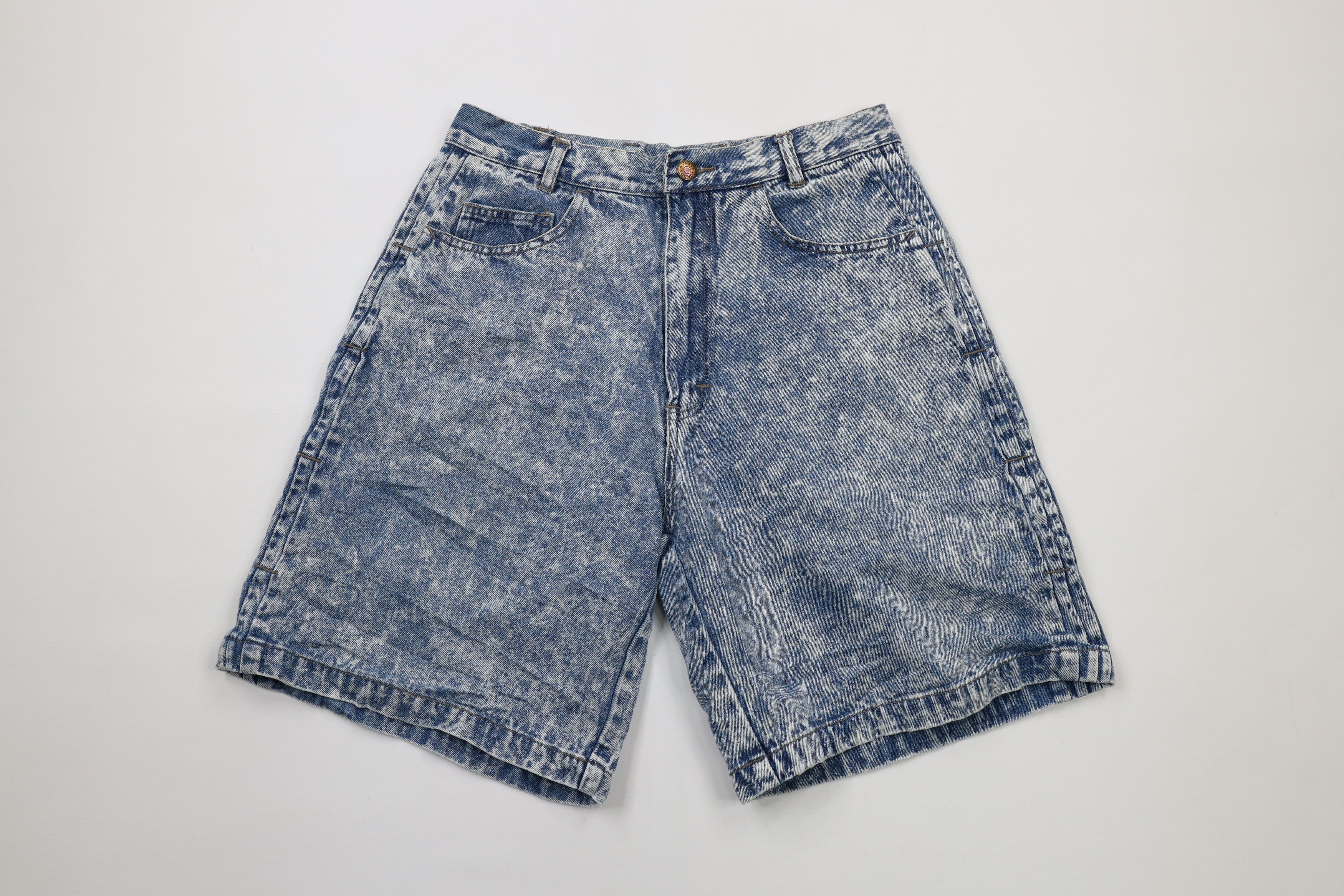 Vintage Vintage 90s Streetwear Acid Wash Denim Jean Shorts Jorts | Grailed
