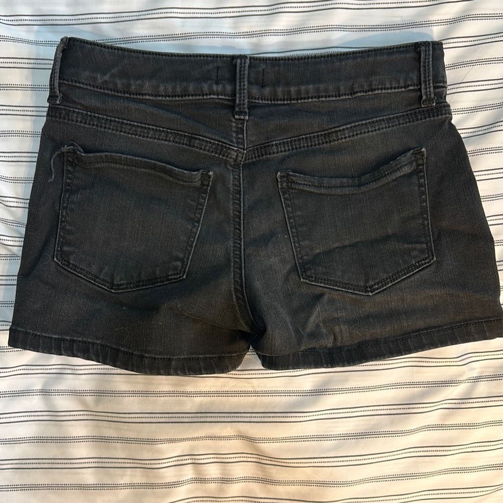 Brand SO Black Denim Shorts Waist: 26 inches. Snap Closure. No Zip ...