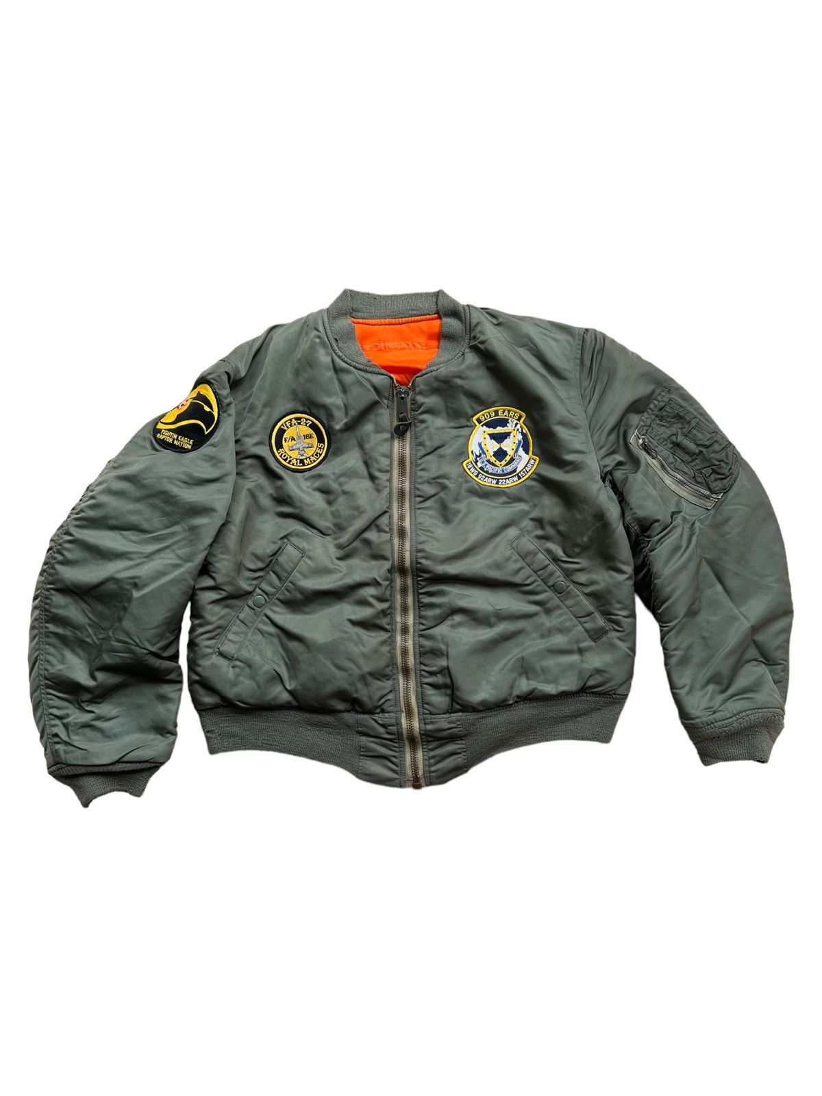 Alpha Industries × Bomber Jacket × Military VERY RARE VINTAGE JACKET ...