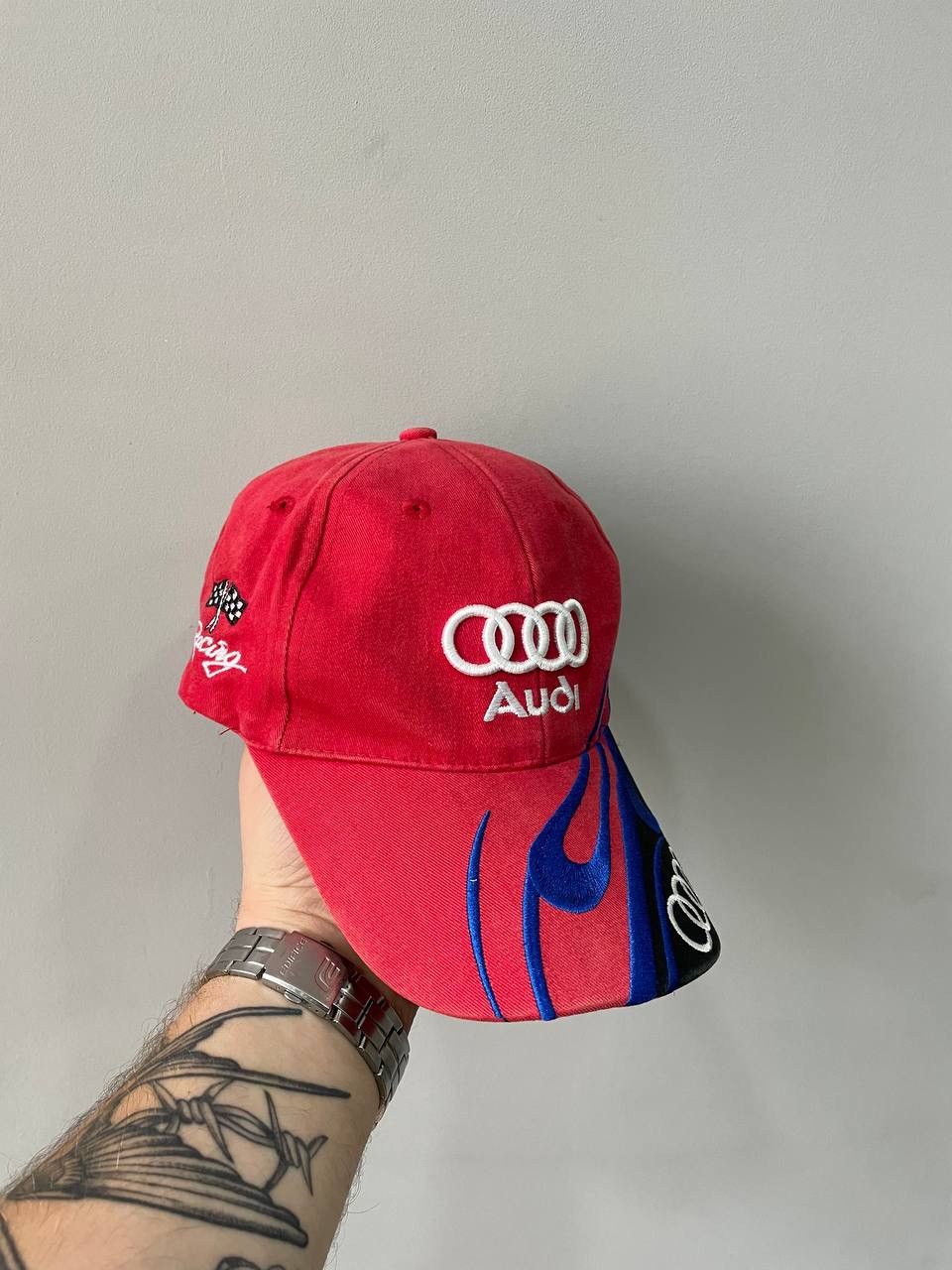 Audi × Streetwear × Vintage Audi Vintage Cap Hats Fire Racing | Grailed