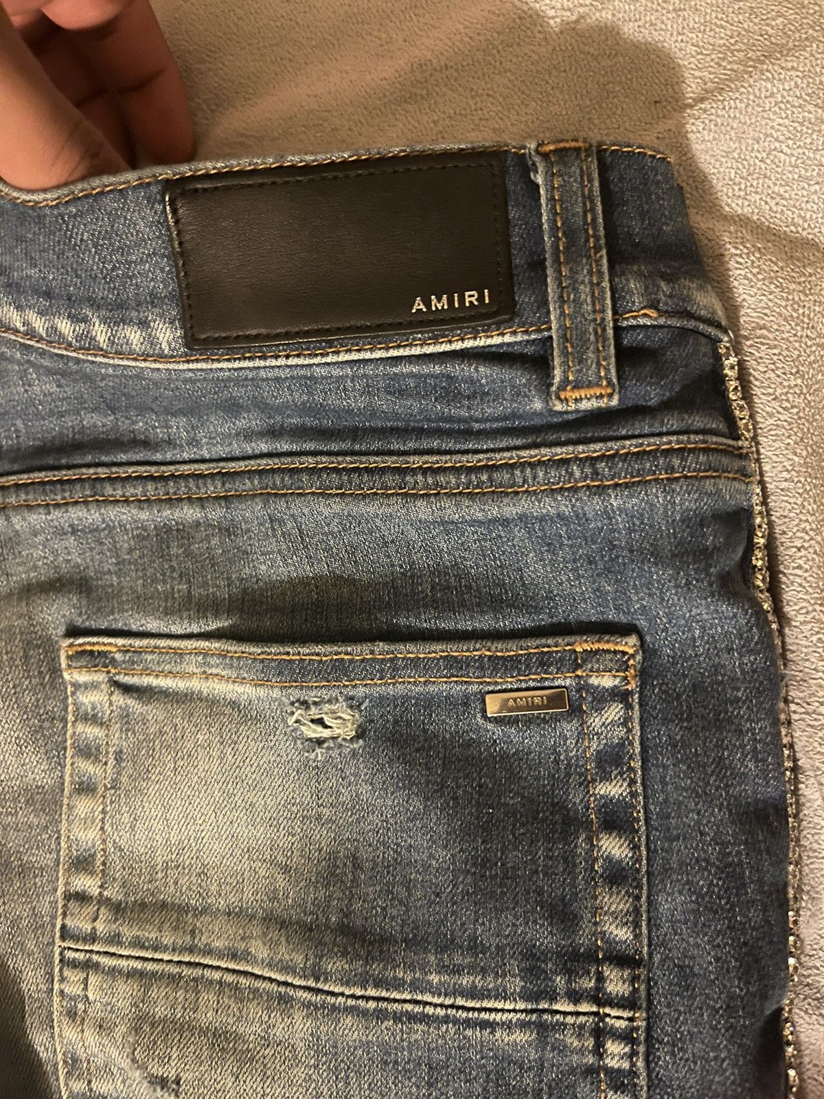 Amiri AIMRI crystal denim | Grailed