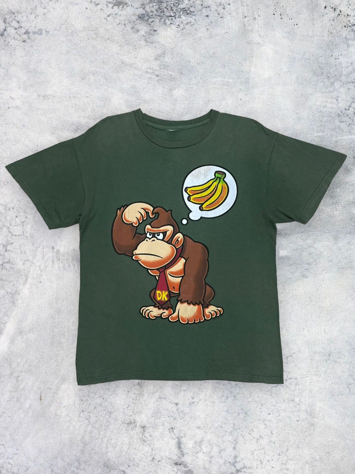 Vintage Vintage Famous Nintendo Donkey Kong 'Thingkin Banana' Tshirt ...