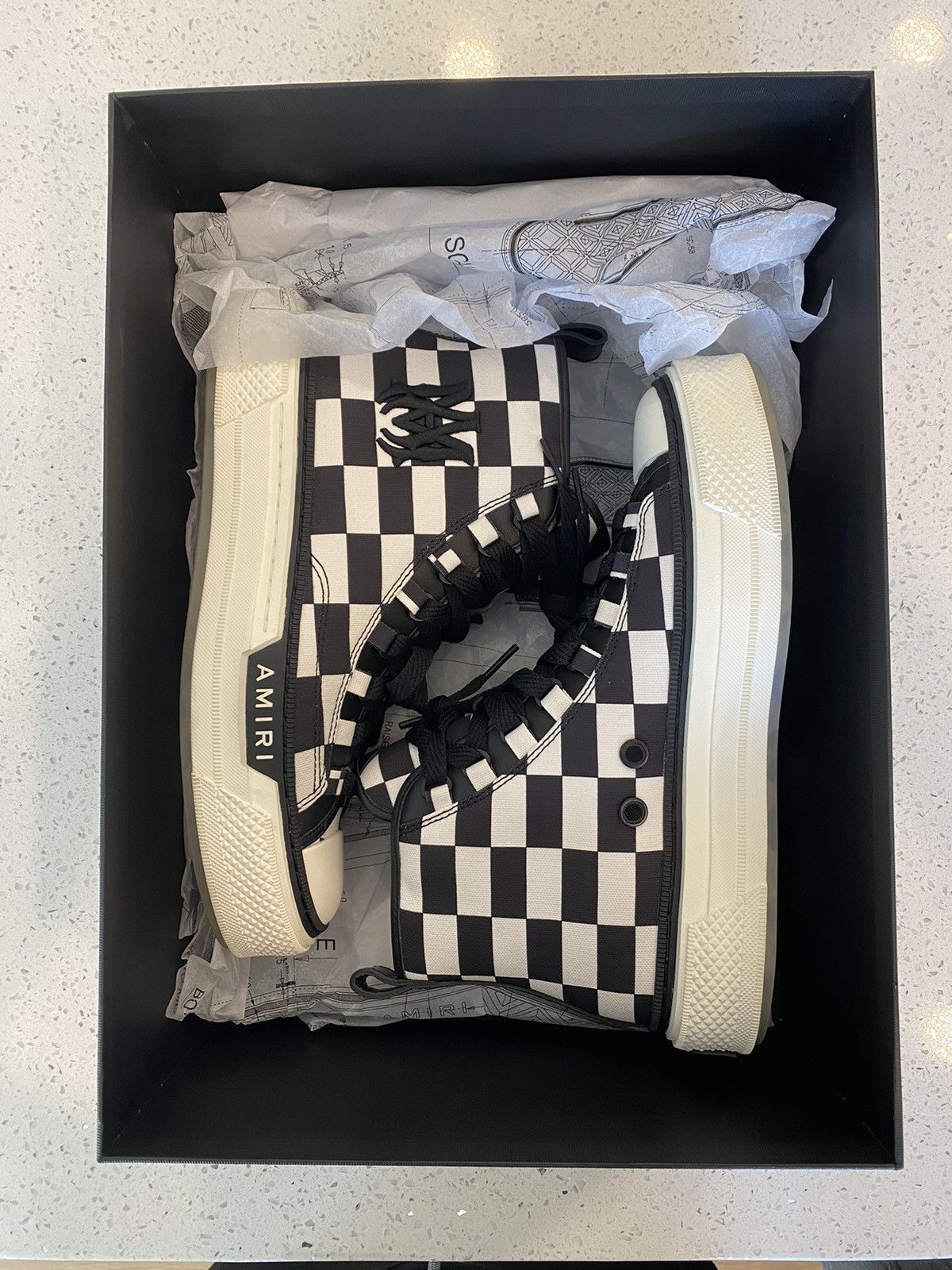 Amiri Amiri Court High ‘Checkerboard’ | Grailed