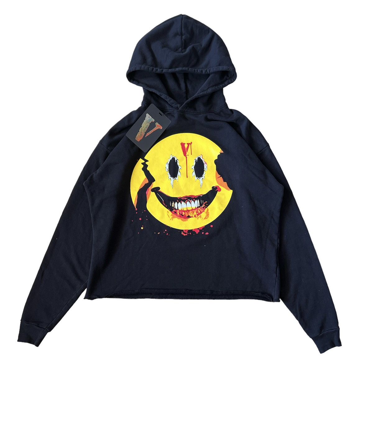 Streetwear × Vlone Vlone Bloody Smiley Face Hoodie | Grailed