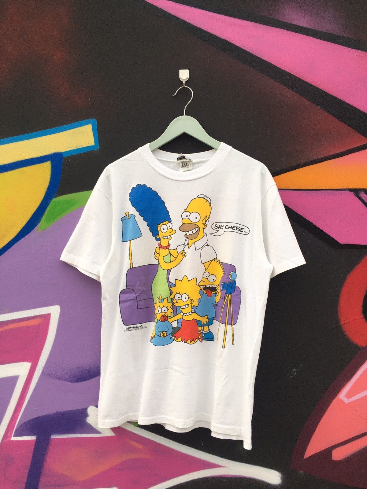 The Simpsons × Vintage Vintage 90’s The Simpsons Say Cheese Full Family ...