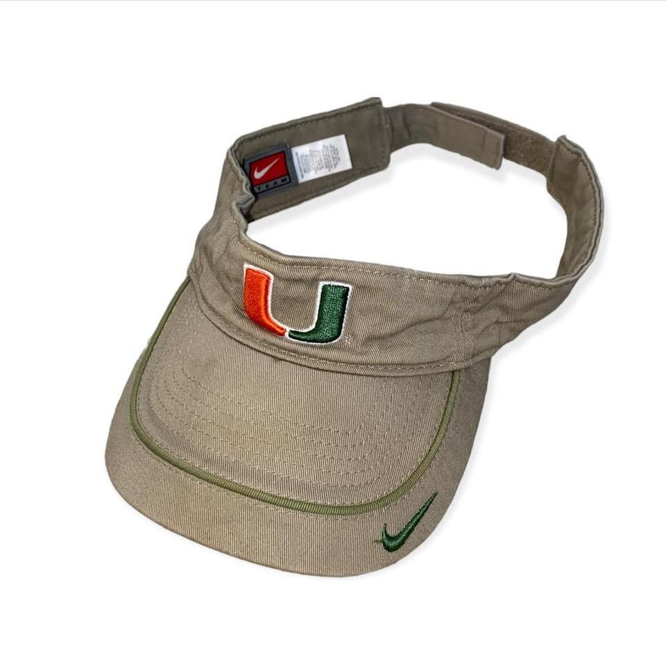 American College × Nike × Vintage 🏁 Nike University of Miami Visor 🏁 | Grailed